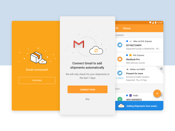Aftership Android App | Michelle Yuen | Product Designer in Amsterdam Aftership Android App | Michelle Yuen | Product Designer in Amsterdam